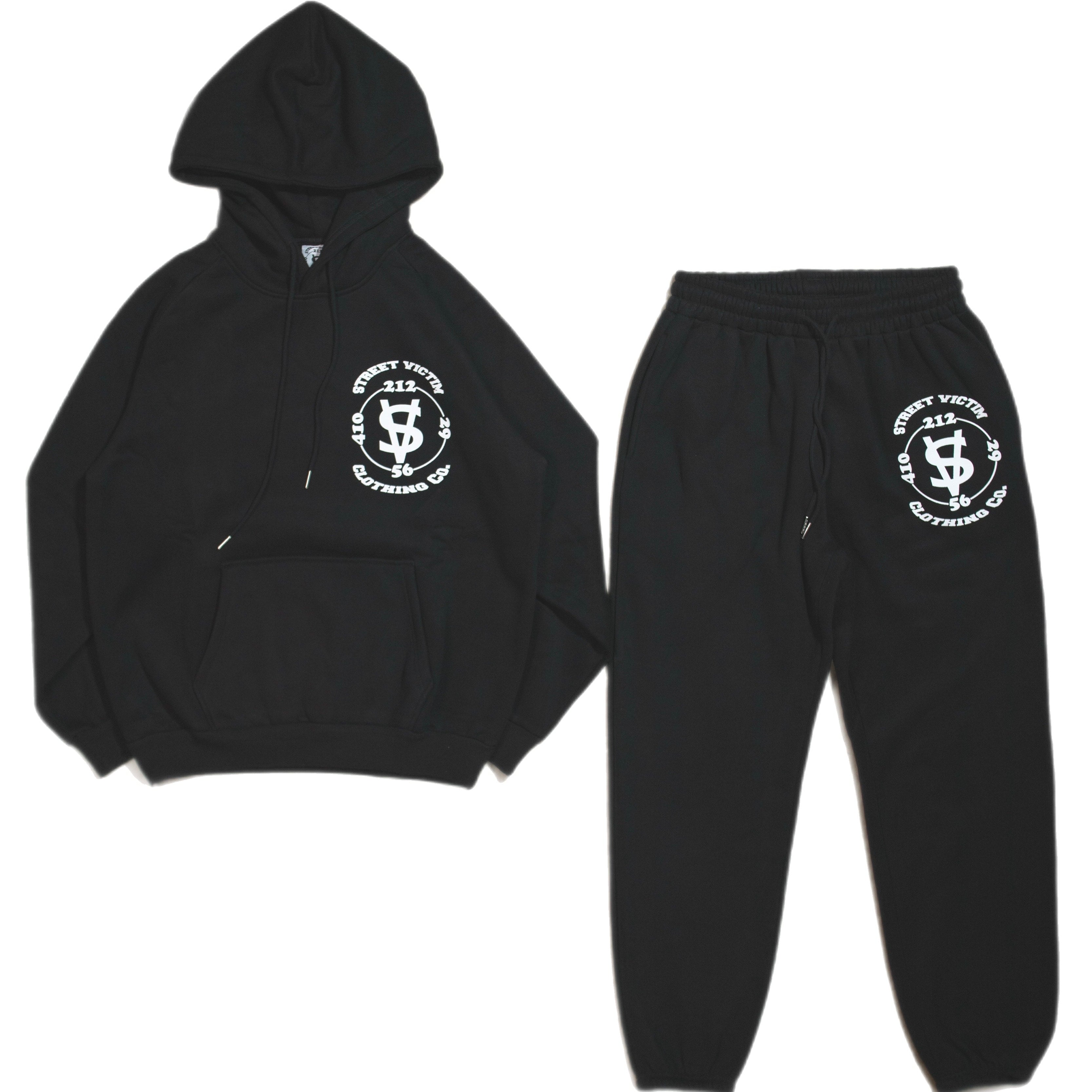 Black Sweat Suit for Casual Comfort and Daily Wear – Street Victim